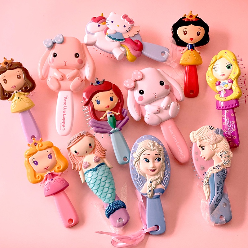 Kids Cute Cartoon Comb|Princess Elsa Air Cushion Comb|Girl Baby Hair ...
