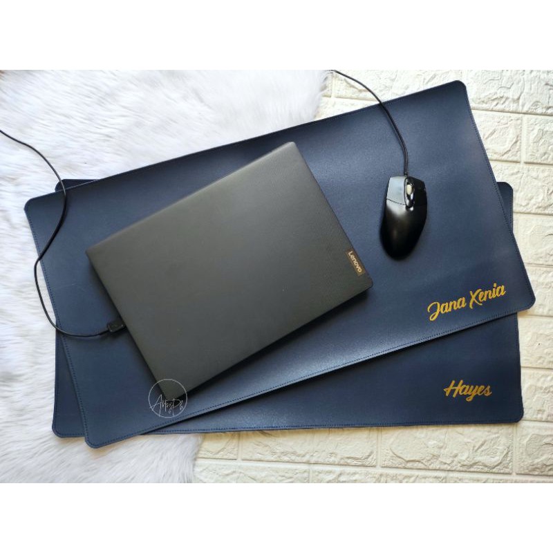 [CUSTOM SIZE] Personalized Leather Laptop Computer Desk Mat / Pad ...