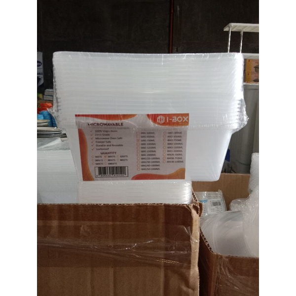 Rectangular Microwavable Container 750lm-10sets | Shopee Philippines