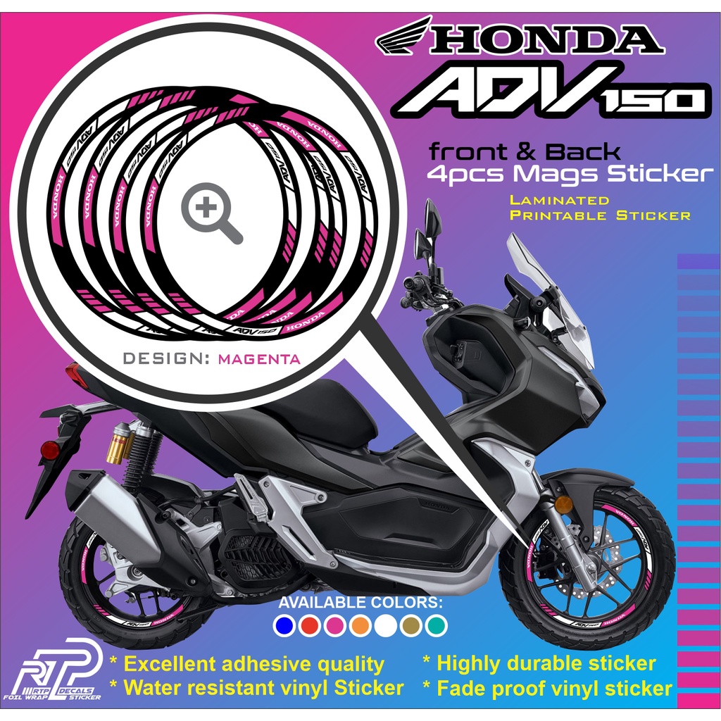 Honda Adv Mags Printed and Laminated Decals Stickers | Shopee Philippines