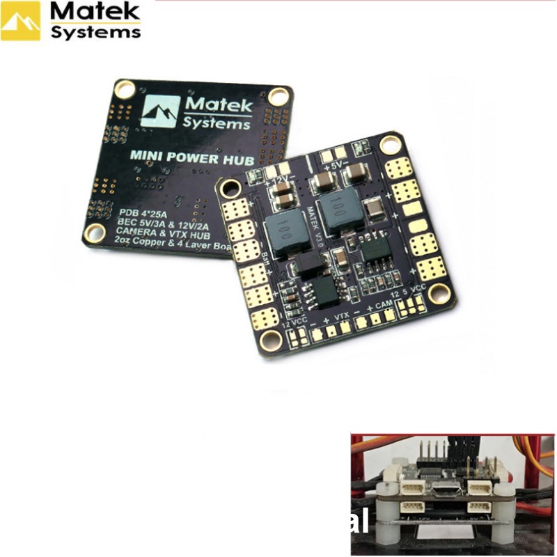 Matek Mini Power Hub Power Distribution Board PDB with BEC 5V & 12V for ...