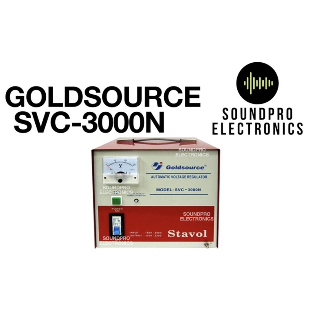 Goldsource SVC-3000N AVR 3000W Automatic Voltage Regulator Servo ...