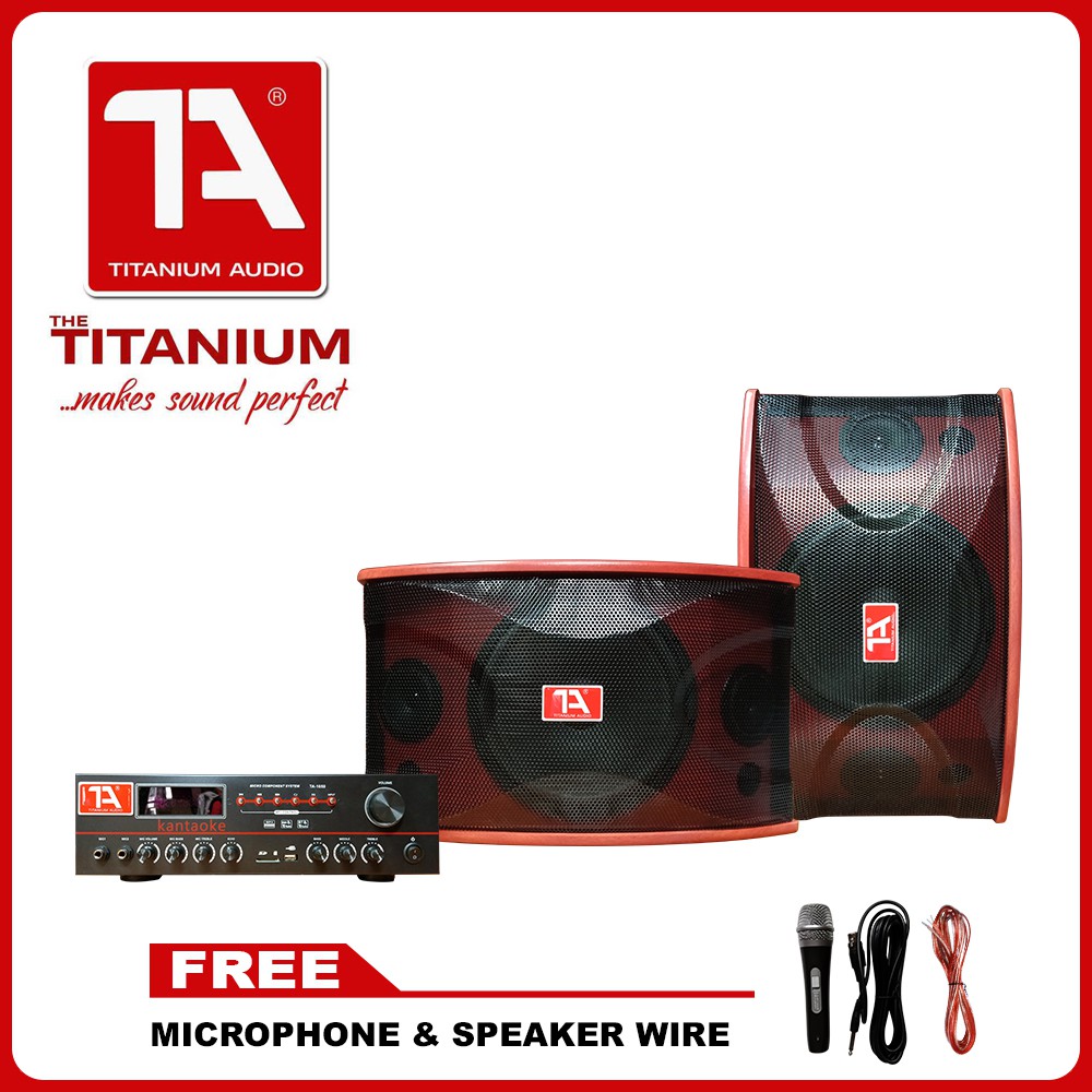 Titanium Audio Component System Set TA-1050 600W x 2 with Fm, Usb ...