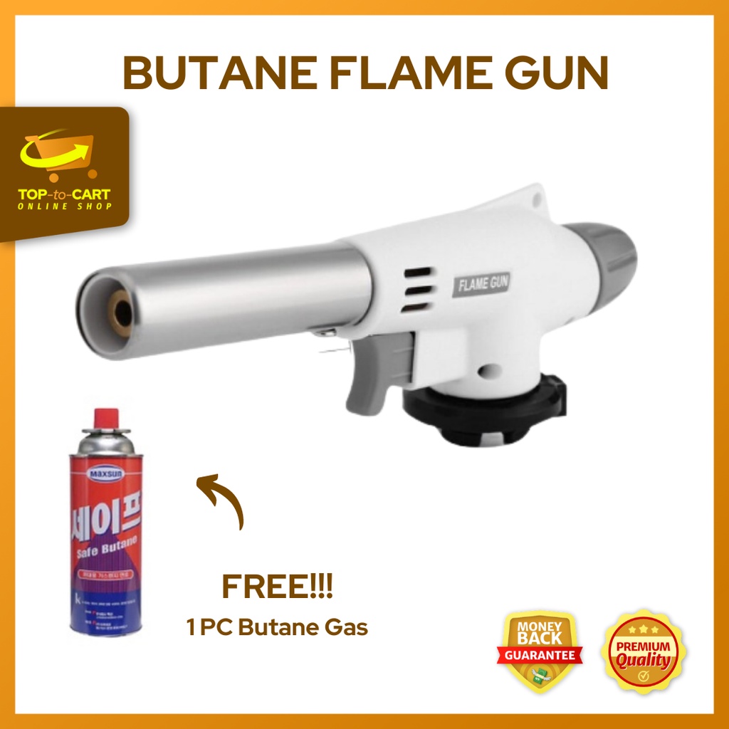 Butane Flame *Gun FREE 1 PC BUTANE GAS TORCH Auto Ignition Blow Jet ...