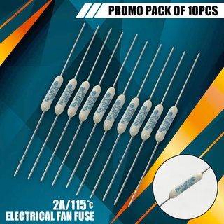 ⚡⚡(10 PCS) ELECTRICAL FAN THERMAL FUSE 115 Celsius 2A 250V⚡ | Shopee ...