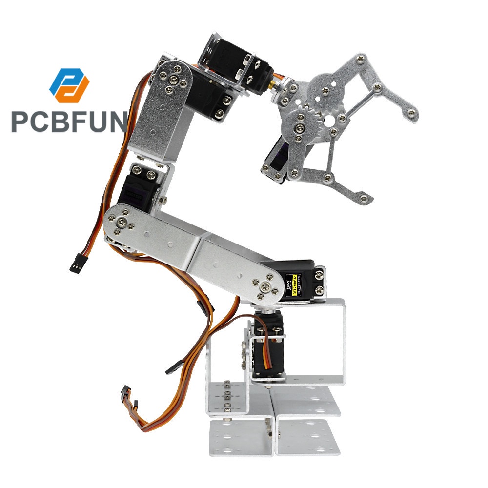 Pcbfun Rot3U 6Dof Aluminum Robot Arm Mechanical Robotic Clamp Claw For ...
