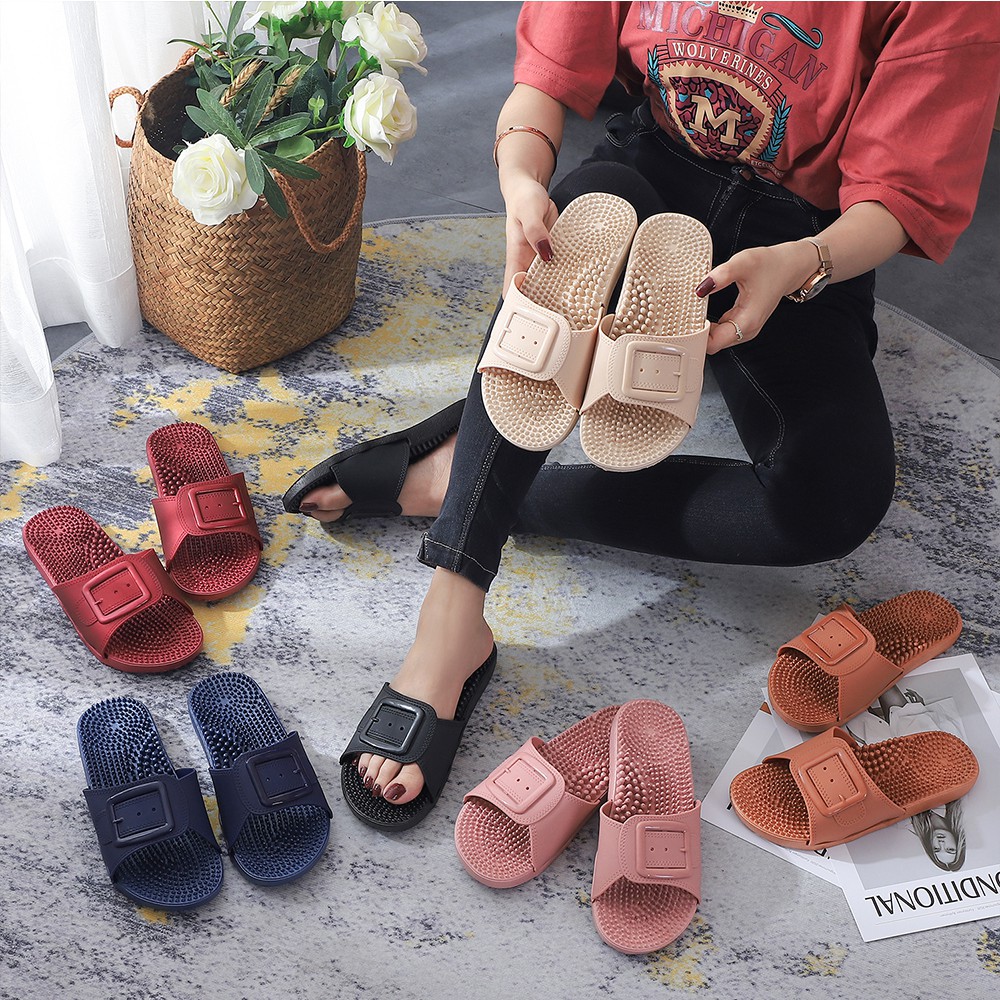 Shuta Foot Massage Comfortable Slippers For Women's J299L | Shopee ...