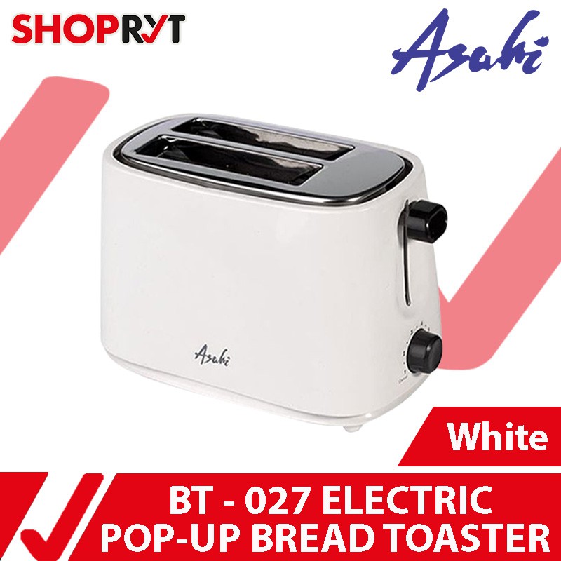 Asahi Bt 027 Bt 027 Bt027 Electric Pop Up Bread Toaster With Cover White Toaster Maker Free