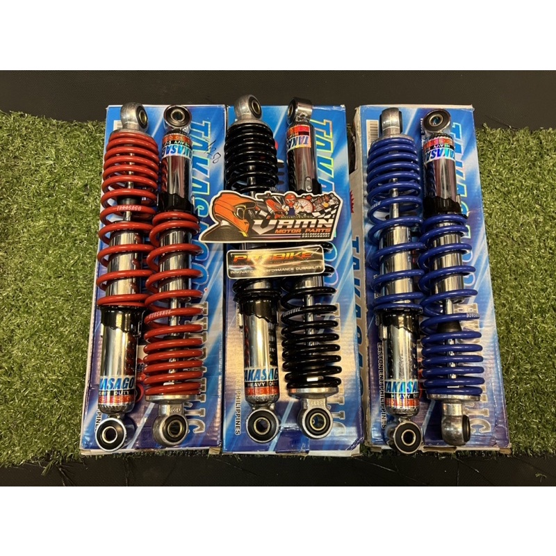 Takasago TGO Heavy Duty Shock Absorber Xrm110 Xrm125 315mm Black / Red ...