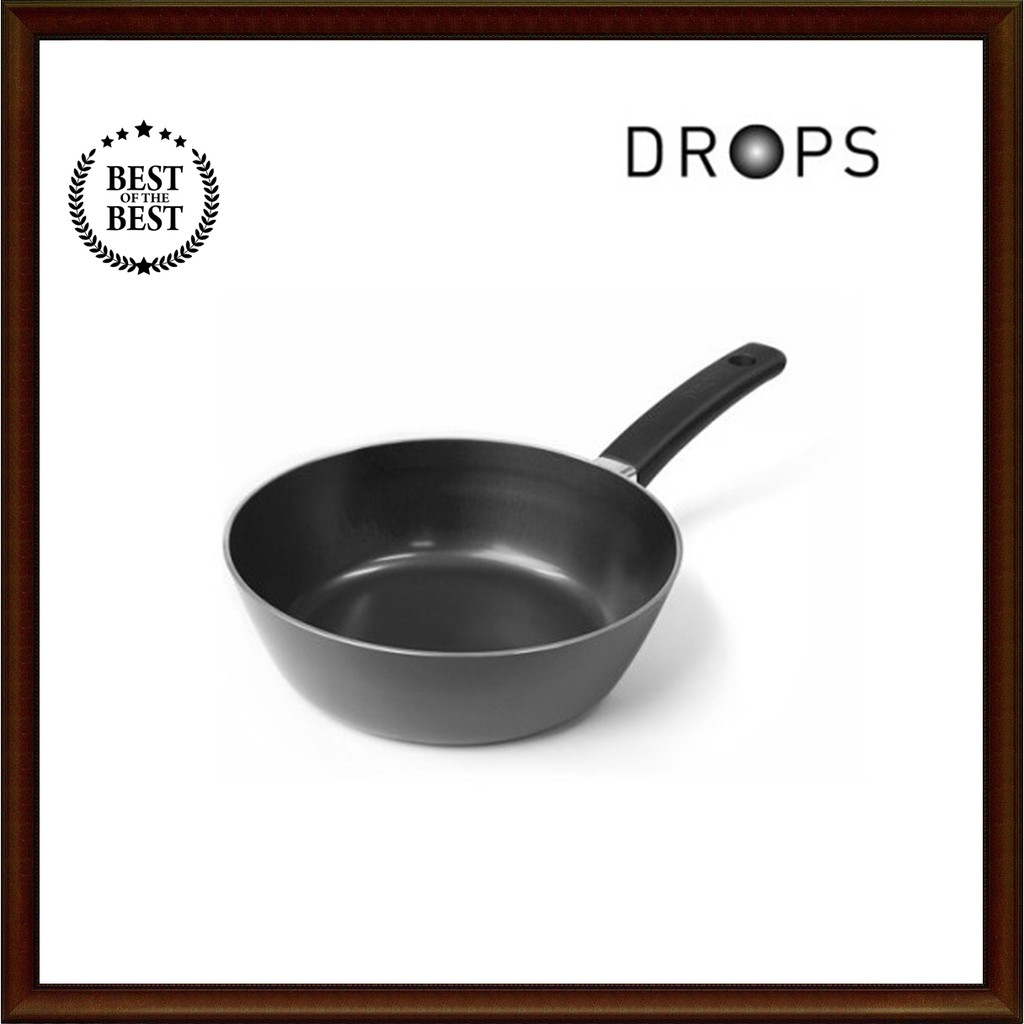 【DROPS】 DROPS IH 22cm Multi-pan black Frying Pan | Shopee Philippines