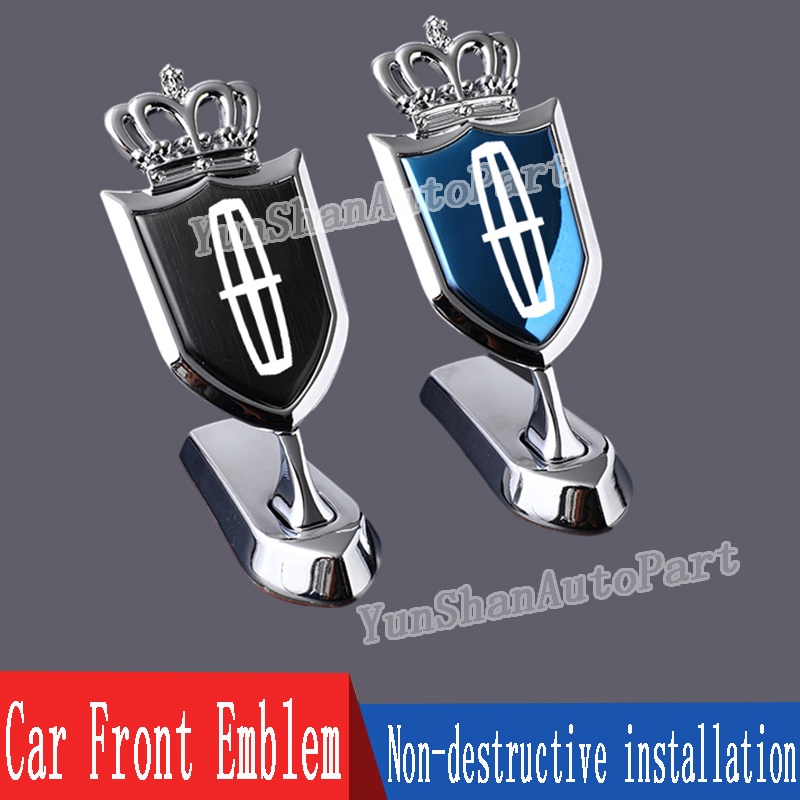 Metal Car Front Hood Emblem Sticker for Lincoln Corsair CONTINENTAI MKC ...