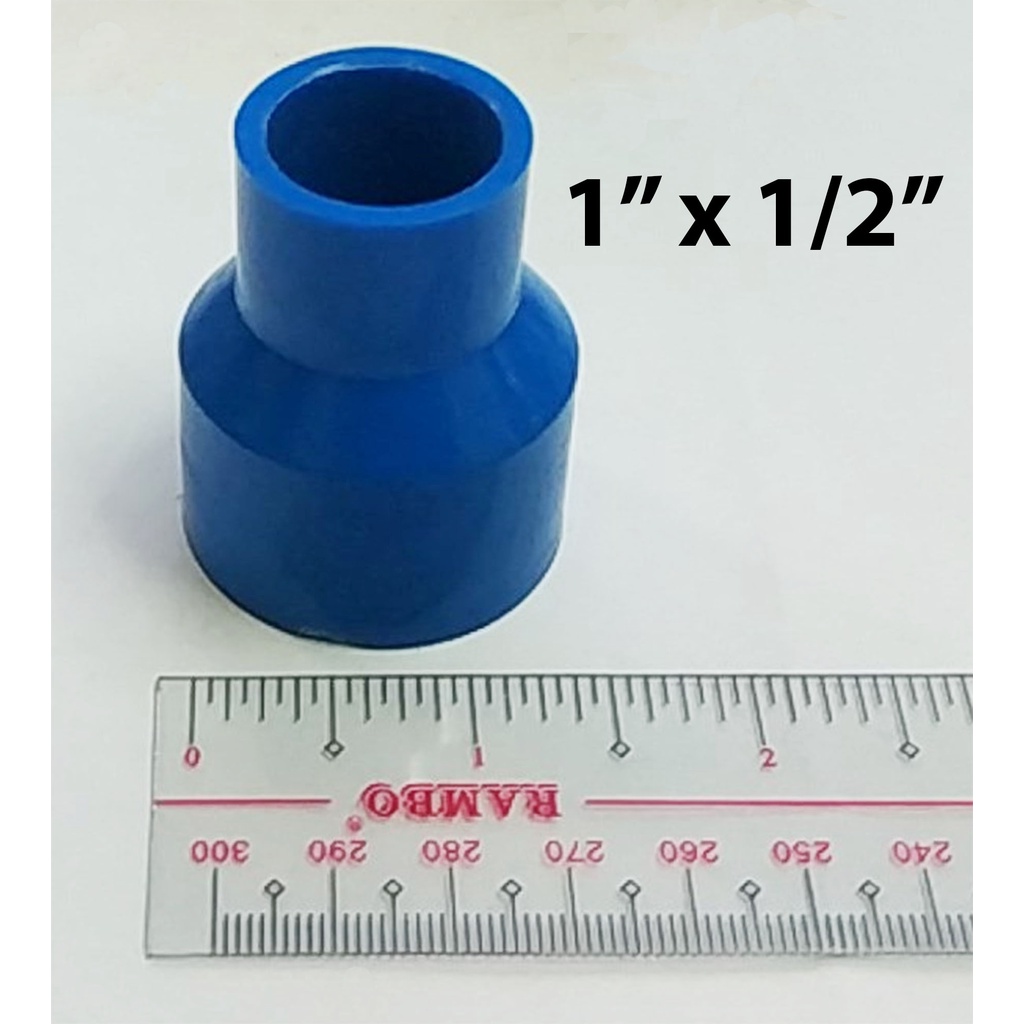 PVC COUPLING REDUCER 1" X 1/2" BLUE FOR CLEAN WATER PVC BELL REDUCER ...