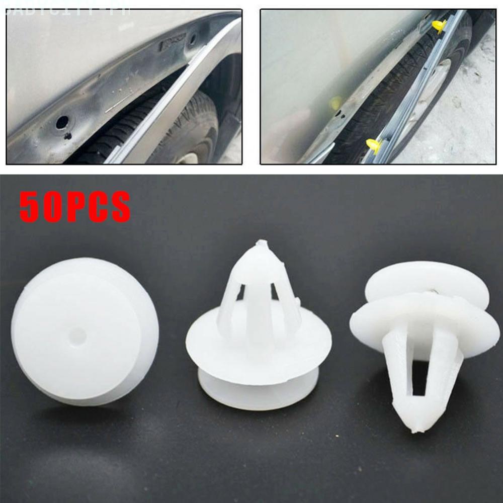 Retainer Car Clip Door Push Pin Truck White 50Pcs Buses Parts Rivet ...