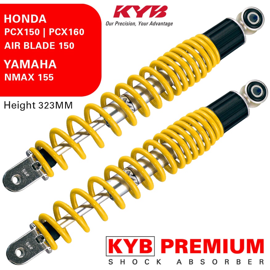 KYB Premium Shock Absorber PCX 150/160 - Airblade 150 - NMAX V2 - Aerox V1 (323 mm) | Shopee ...