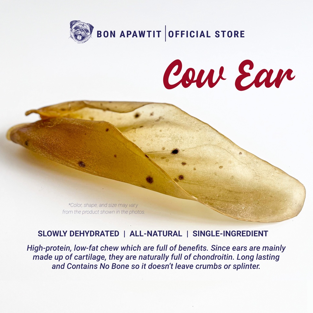 Dehydrated Cow Ear Chew (sold per pc) | Shopee Philippines