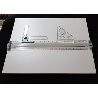 A2 portable Drawing board parallel motion ruler and triangle | Shopee ...