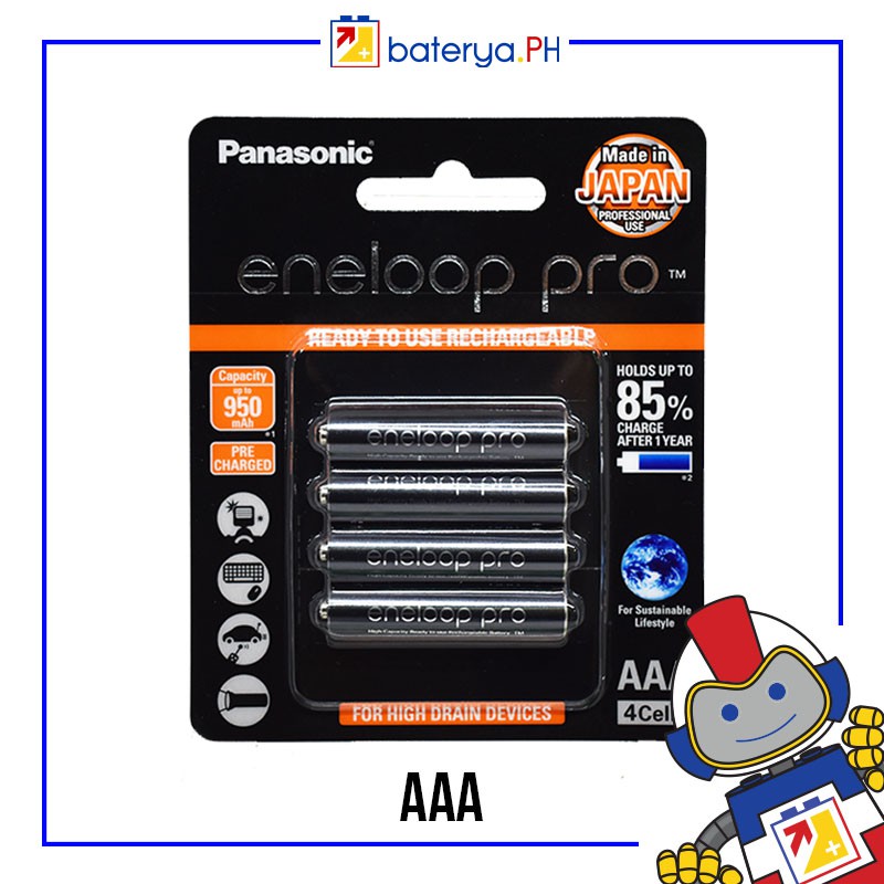 Panasonic Eneloop Pro Aaa Rechargeable Battery Bk 4hcce 1 2v 950mah