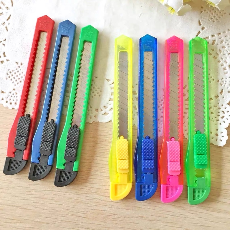 Candy Color Utility Knife Wallpaper Paper Cutter Small Portable Office ...