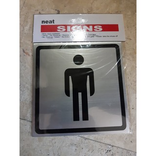 Bathroom Signage Male / Female / PWD Wheelchair Comfort Room Sign ...
