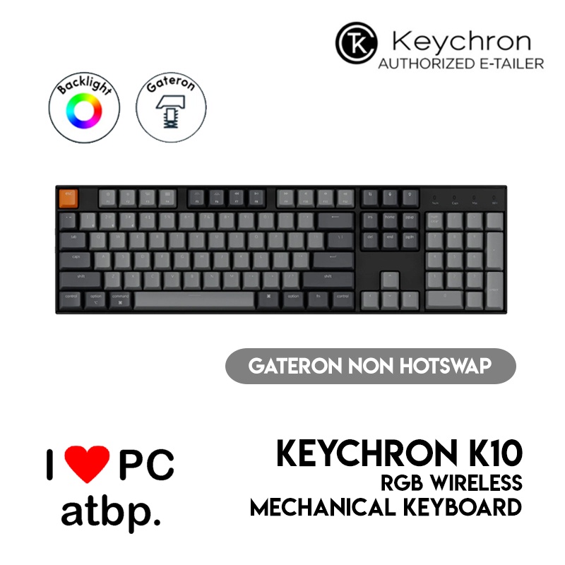 Keychron K10 Mechanical Full Layout Keyboard (Wired/Bluetooth, RGB ...