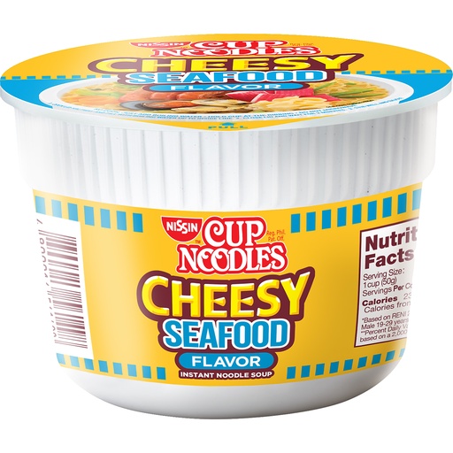 Nissin MIni Cup Noodles Cheesy Seafood 50g | Shopee Philippines