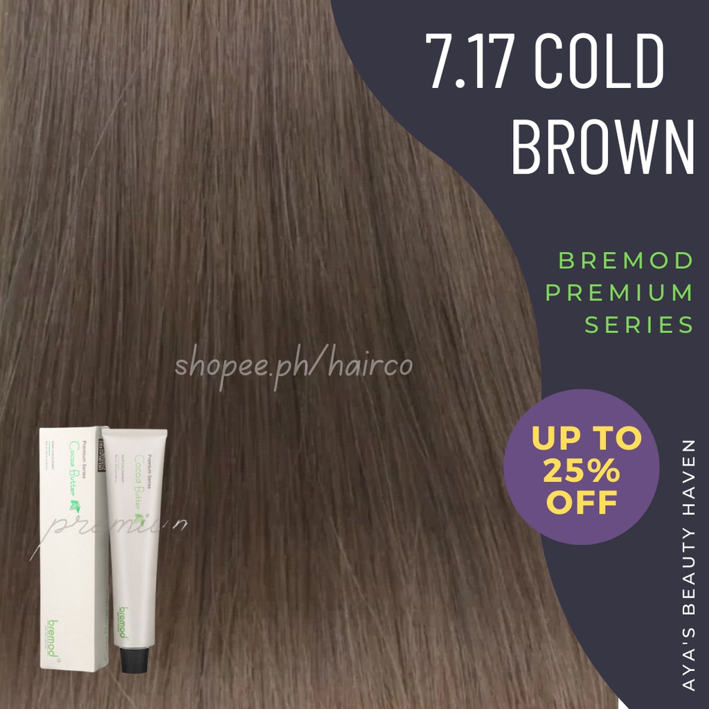 7.17 Cold Brown Hair Color 100ml | Shopee Philippines