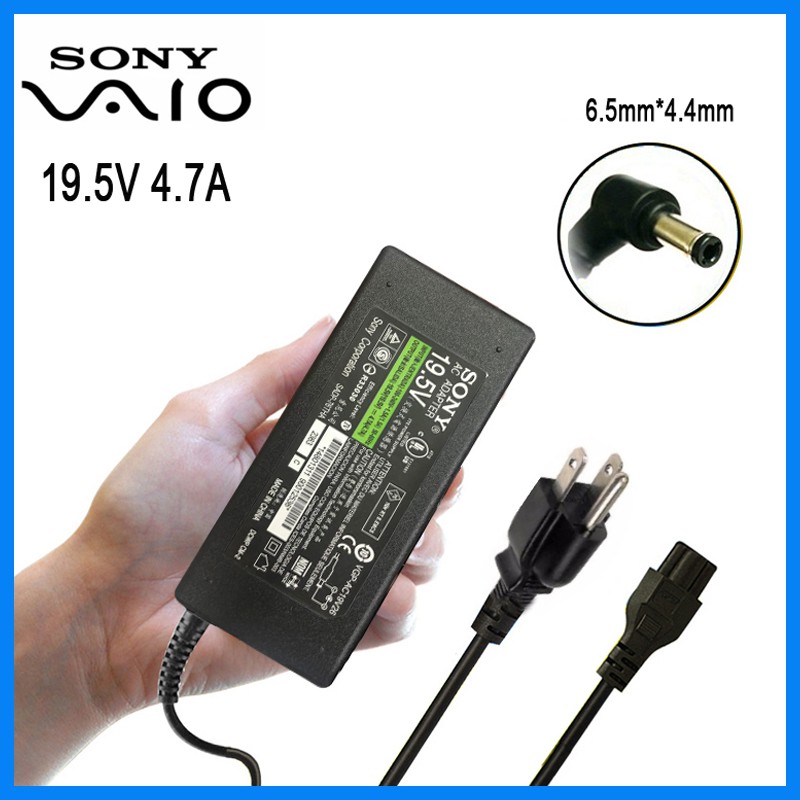 Sony Laptop Charger Power Adapter 19.5V 4.7A 91W with Power Cord (6.5mm ...