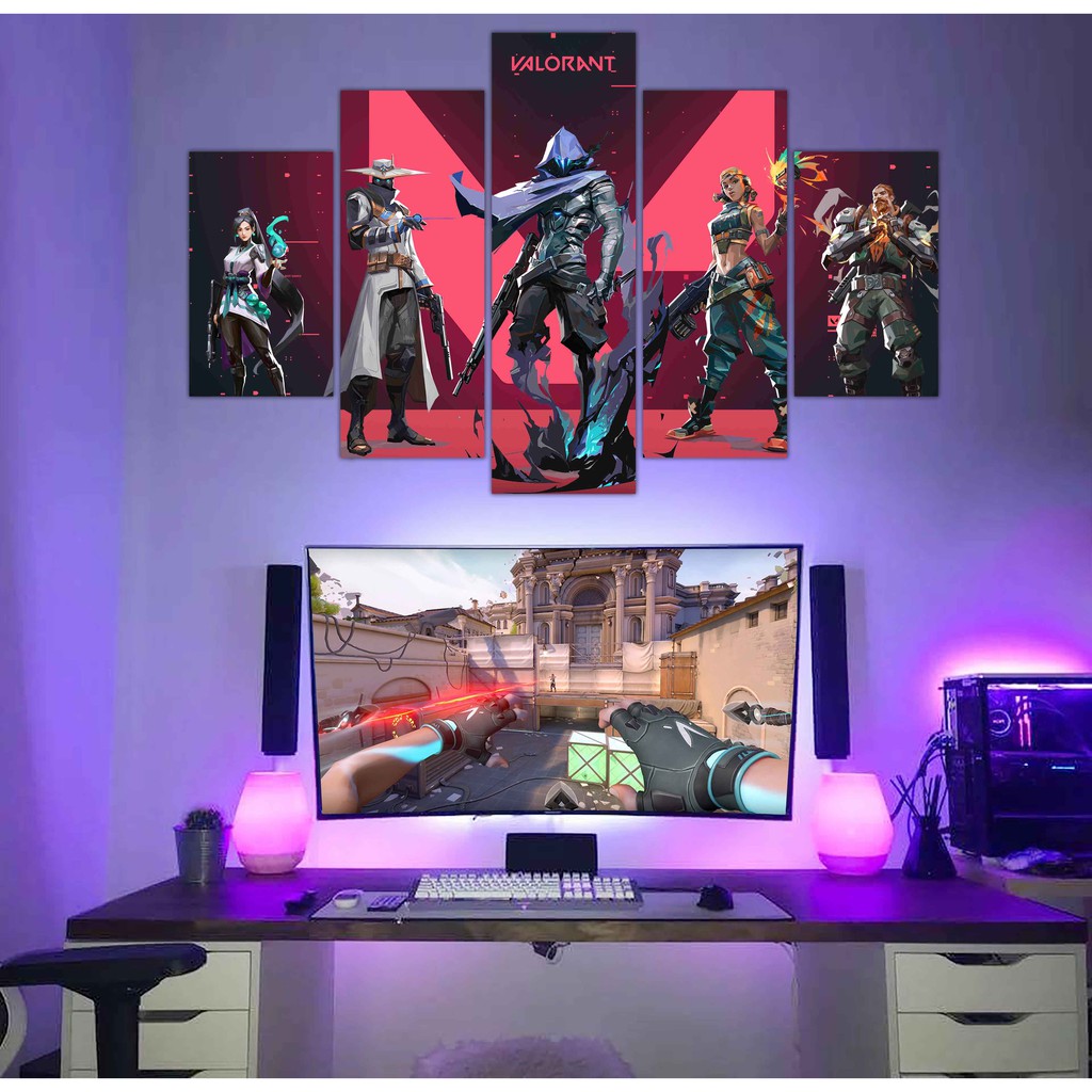 Valorant Wall Art Decor 5cuts Pwedi kahit anong Character | Shopee ...