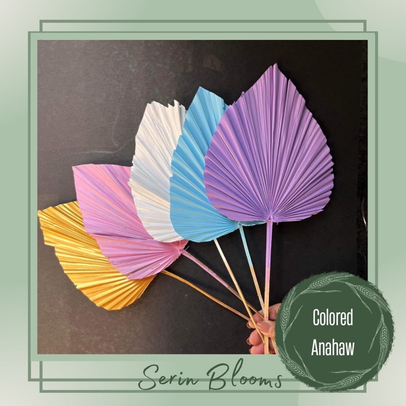 Colored Anahaw sold per piece width 10-12 cm | Shopee Philippines