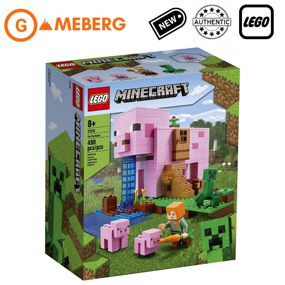 LEGO Minecraft The Pig House 21170 | Shopee Philippines