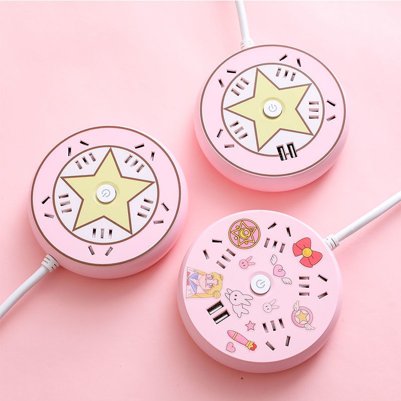 Multi-function socket USB socket wiring board circular plug-in board ...