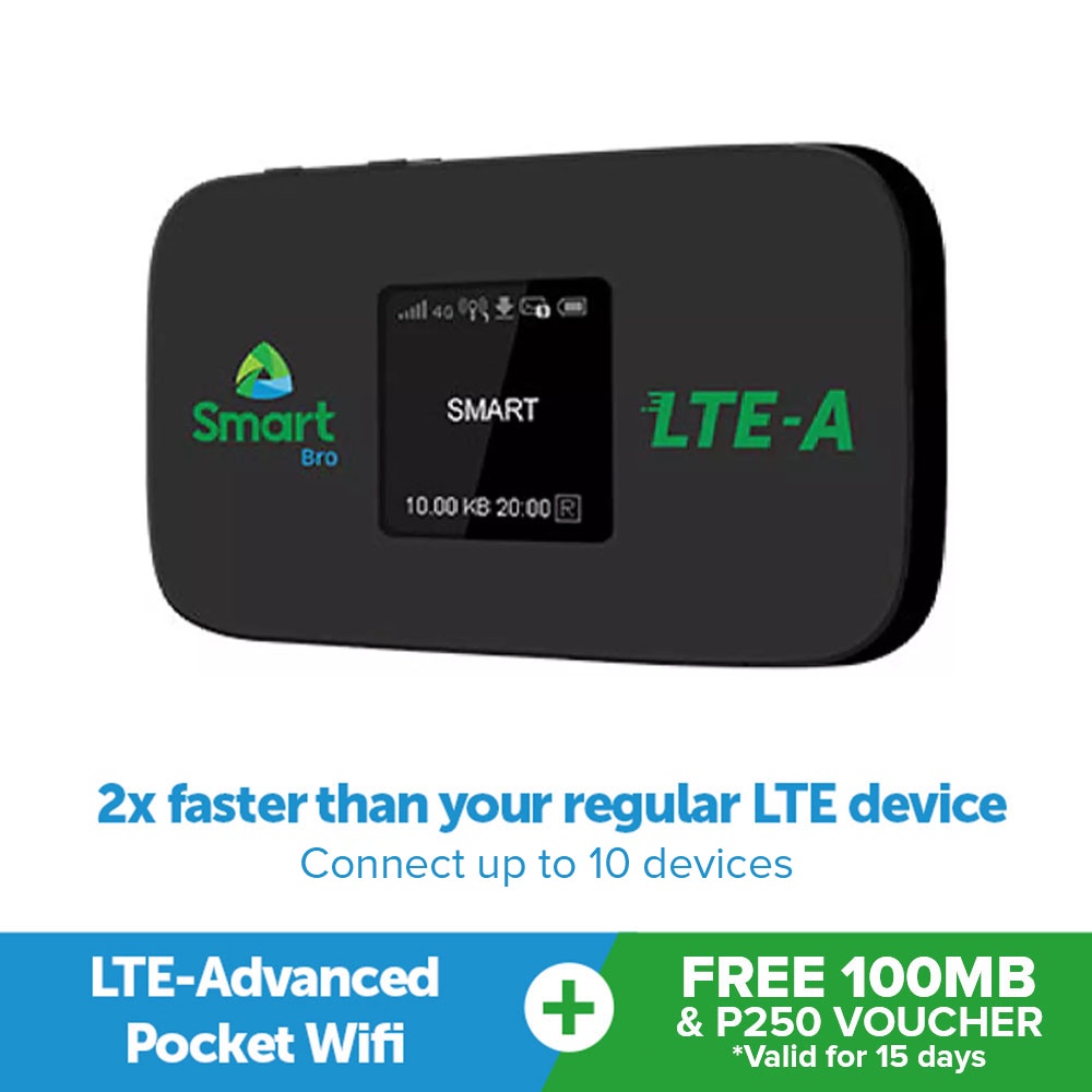 SMART Bro Prepaid LTE-A Pocket WiFi Advanced (ZTE-MF971RS) | Shopee ...