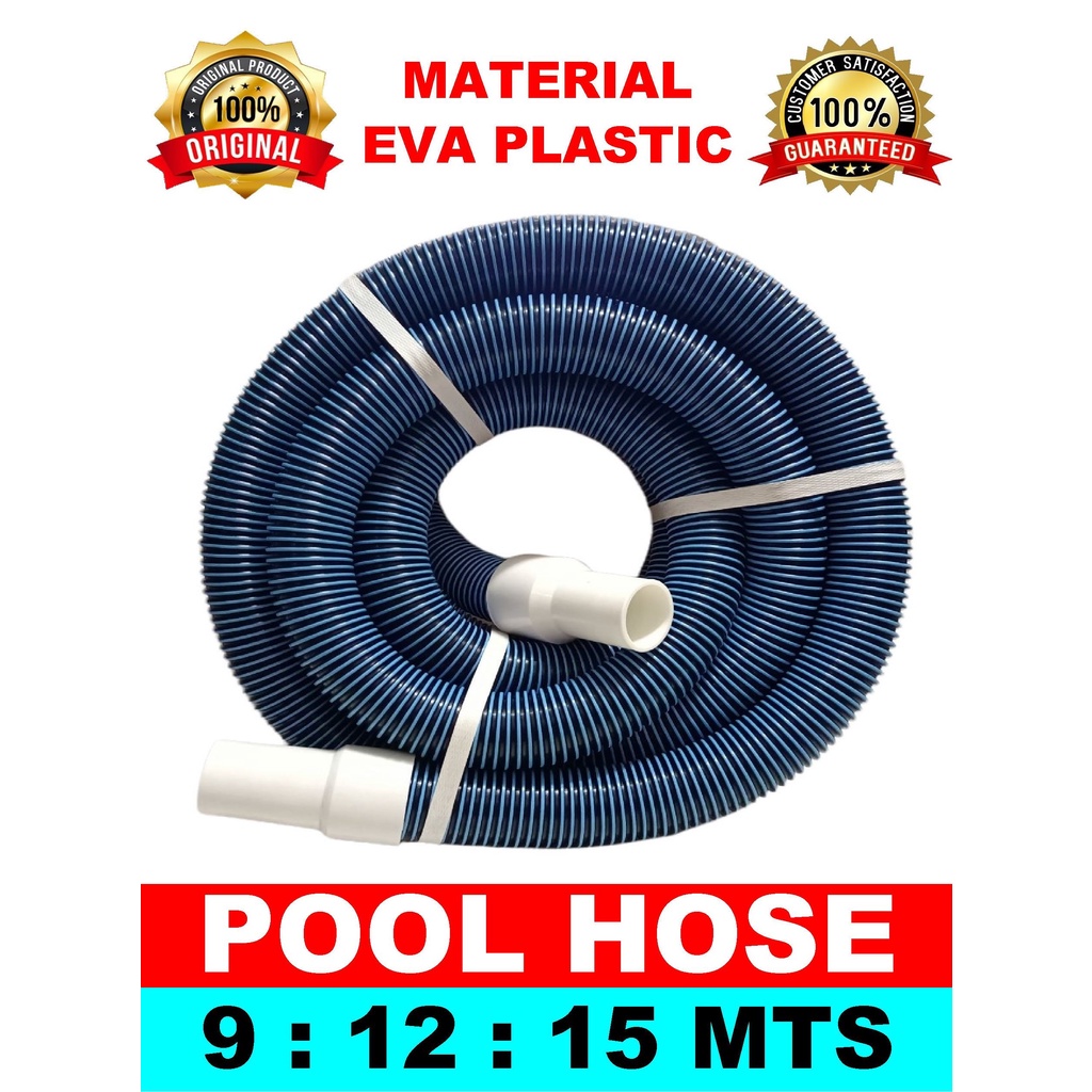 SWIMMING POOL EVA FLEXIBLE VACUUM HOSE 9M 12M & 15M | Shopee Philippines