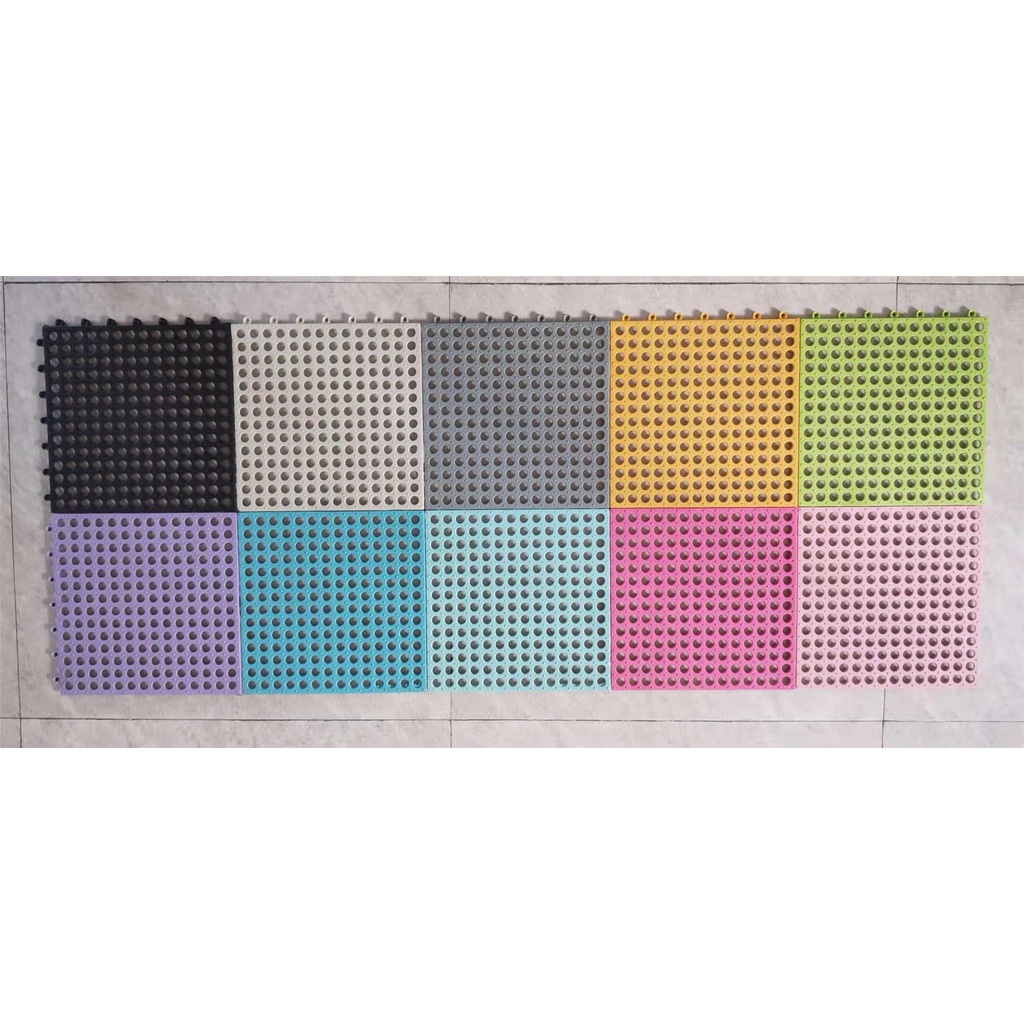 New Restroom Mat Super Elastic 25*25CM Rubber Mat Waterproof For ...