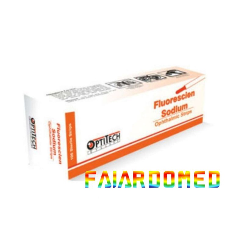 Fluorescein Sodium Ophthalmic Strip-Optitech brand (1box=100pcs ...