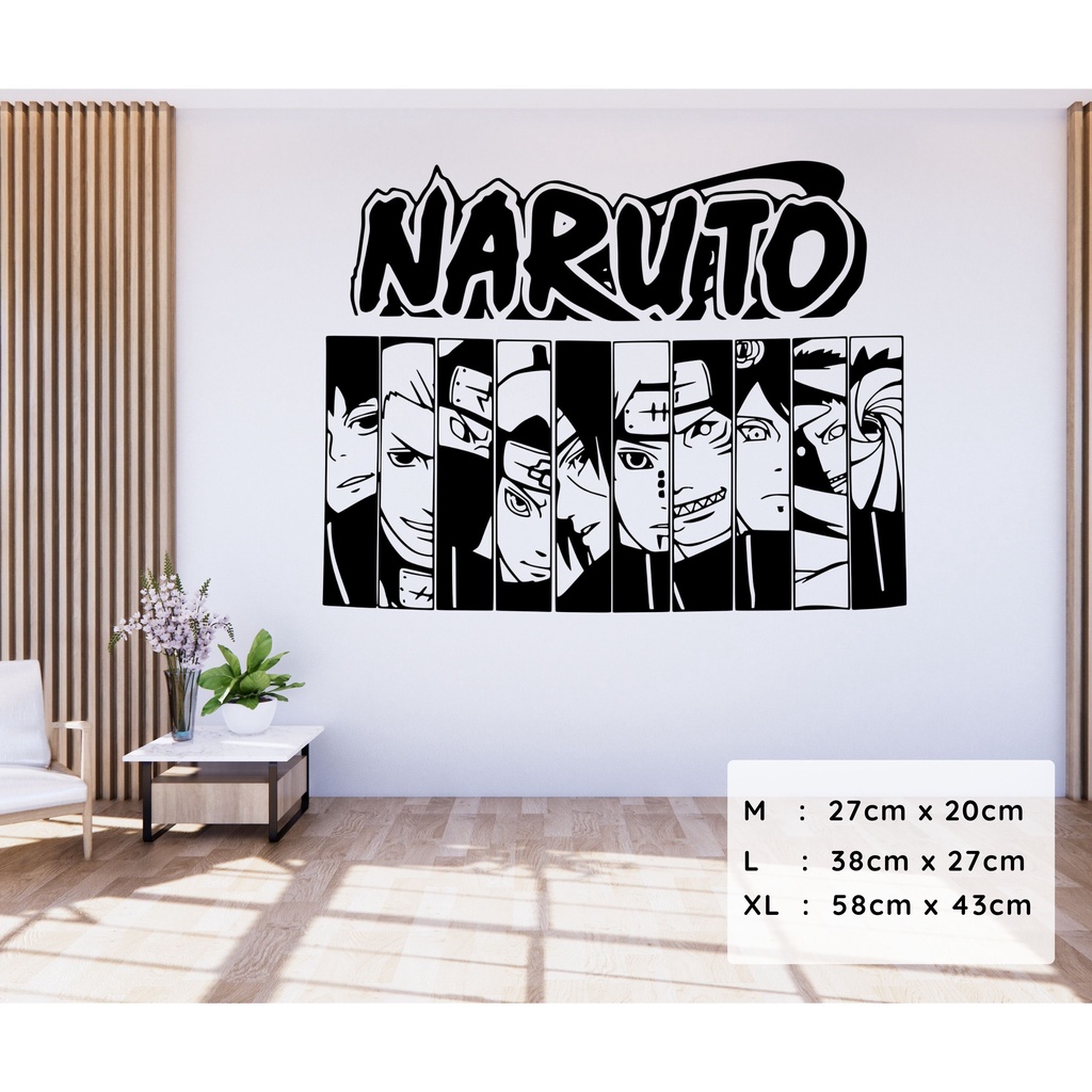 Naruto wall Decal Vinyl sticker (Anime design) | Shopee Philippines