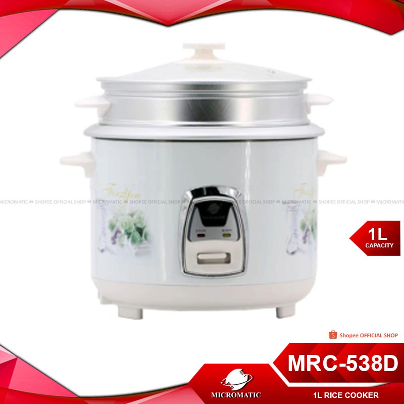 Micromatic MRC-538D Rice Cooker 1.0L Good for 3-5 Persons_White ...