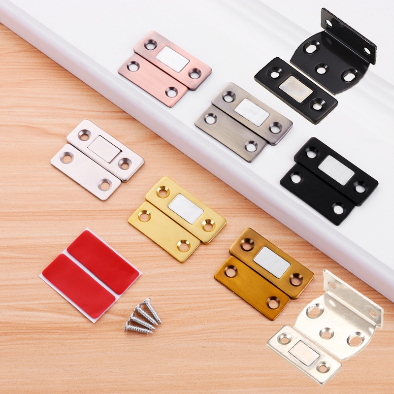 Cabinet Magnetic Catch 2pcs/set Ultra Thin Cabinet Door Magnets Stick ...