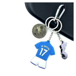 Club football jersey carabiner team logo keychain: Haaland Ronaldo ...