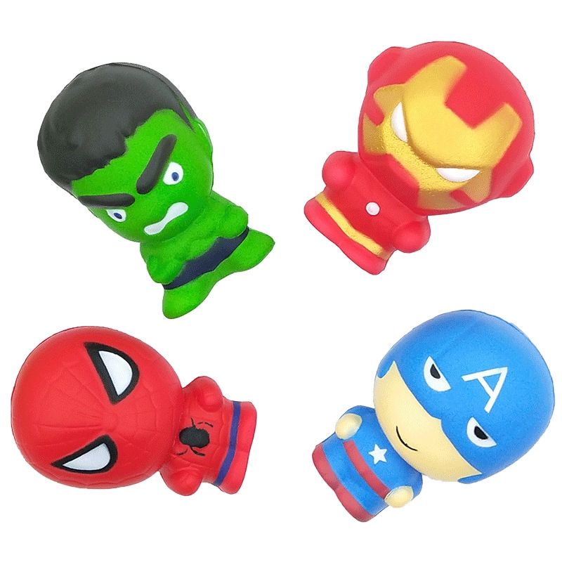 Superman Slow Rebound Toy Hero Squishy Spider-Man Hulk Iron Man Pu ...
