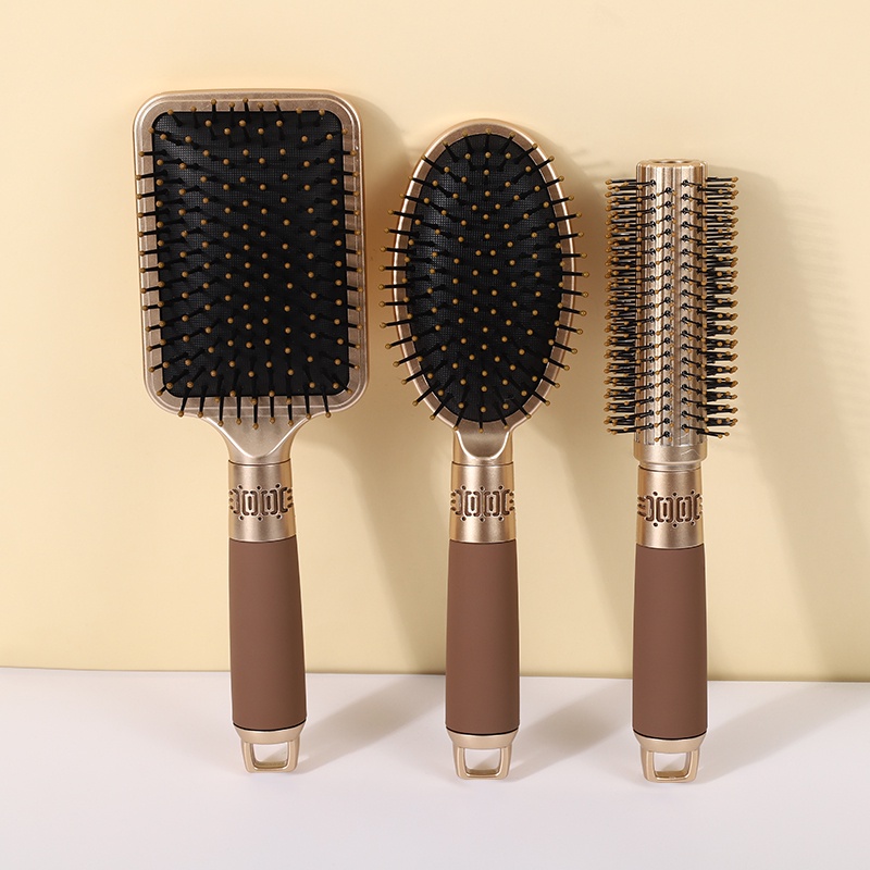 Gold Color Hair Comb Korean Girls Hair Scalp Massage Comb Hairbrush Wet ...