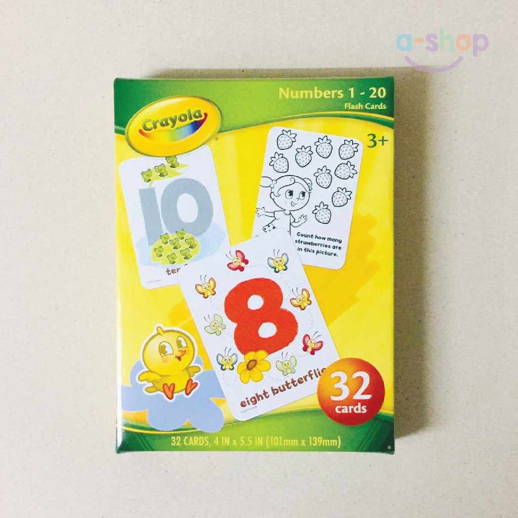 CRAYOLA Numbers 1-20 Flash Cards - 32 Cards | Shopee Philippines