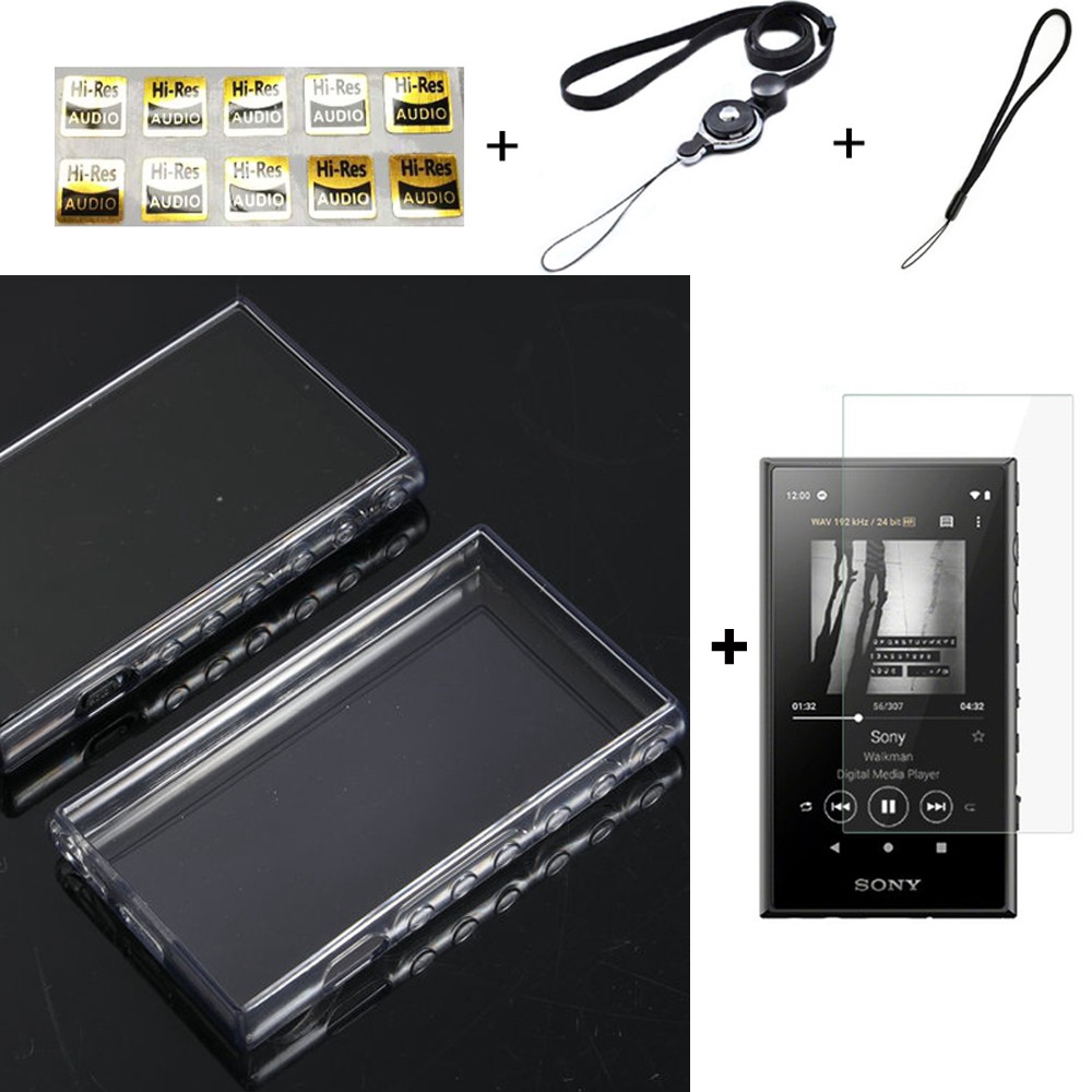 Soft Clear TPU Protective Skin Case Cover For Sony Walkman NW-A100 A105 ...