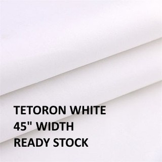 Tetoron Fabric WHITE ONLY 1 Roll/60 Yards (45" Width) | Shopee Philippines