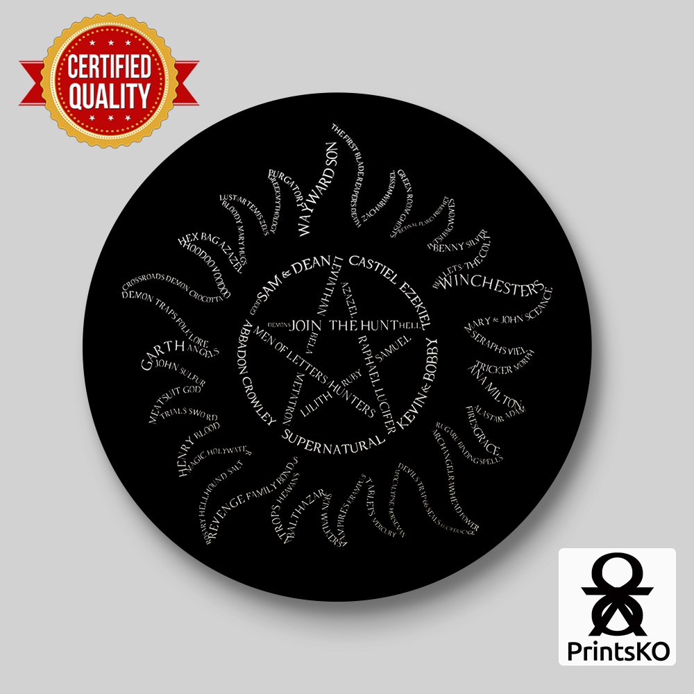 Supernatural Badge or Button Pin - Seal Design | Shopee Philippines