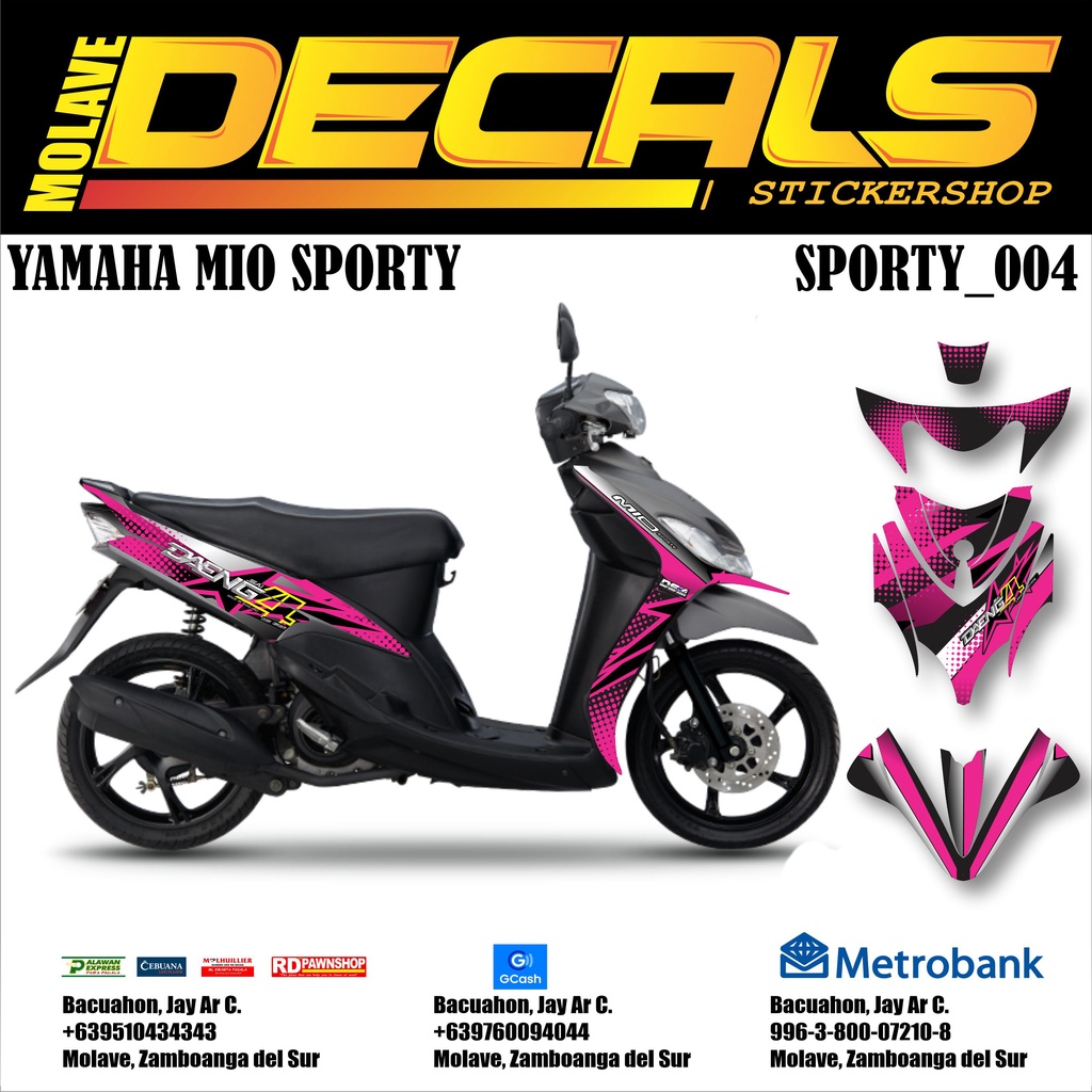 Yamaha Mio Sporty 115 Decals Set | SPORTY_004 | Shopee Philippines