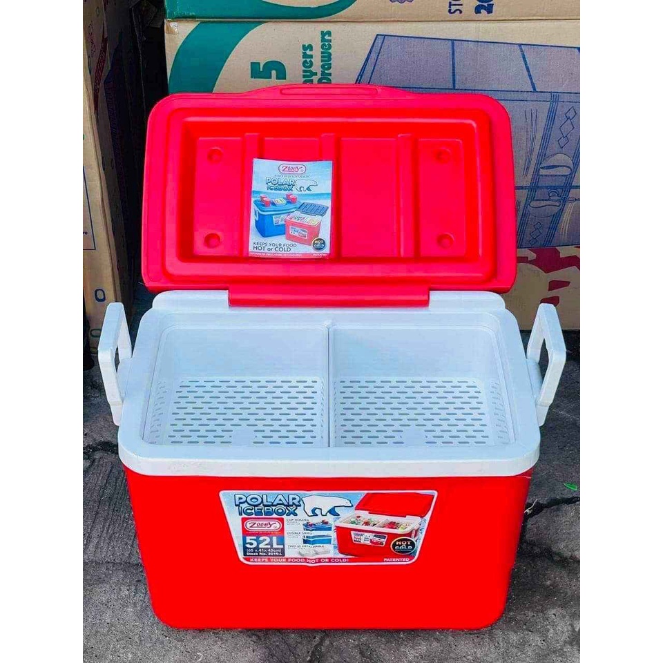 Zooey HIGH-QUALITY COOLER BOX Polar Ice Box Chest Insulated Cooler Ice ...