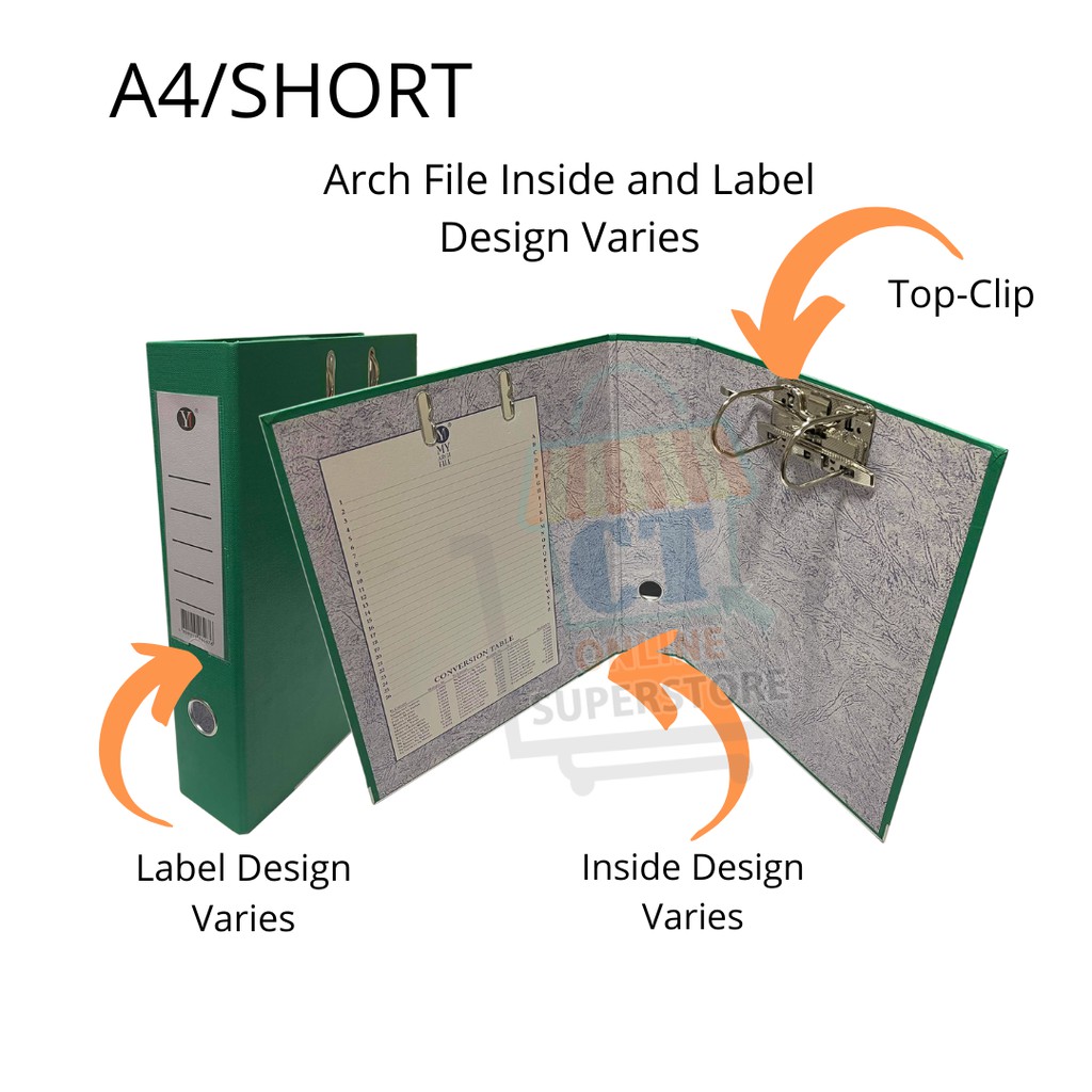 GOOD QUALITY TOP-CLIP 3 inch Lever Arch File Folder With 2 Ring and ...