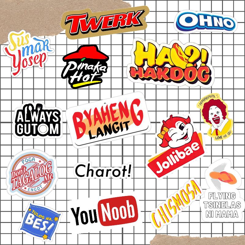 Funny Filipino Laminated Water-resistant and Scratchproof Stickers ...