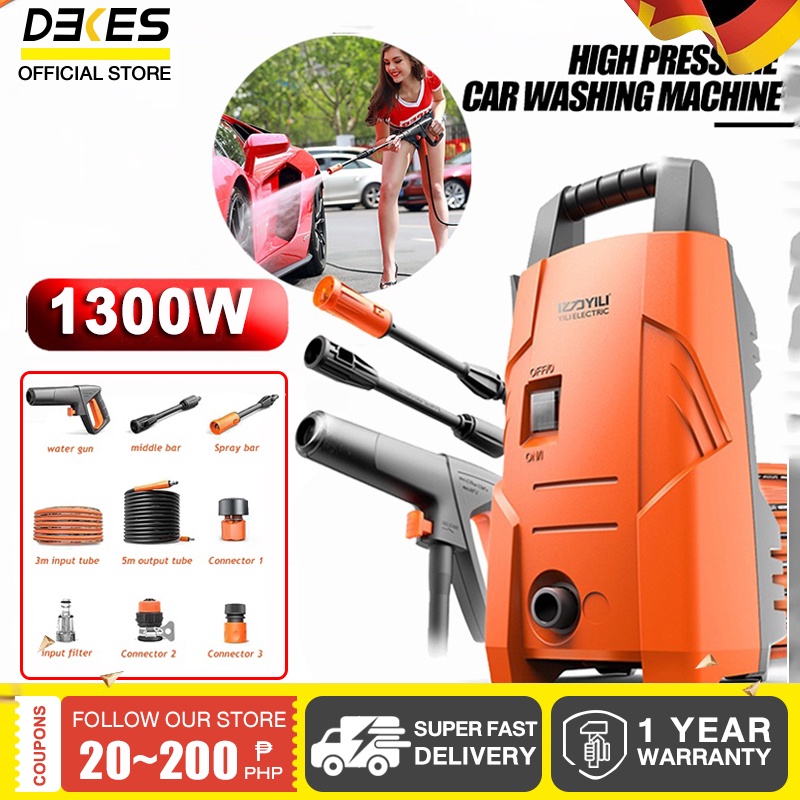 Portable High Pressure Washer 1400W Super Power Cleaner Water Jet ...